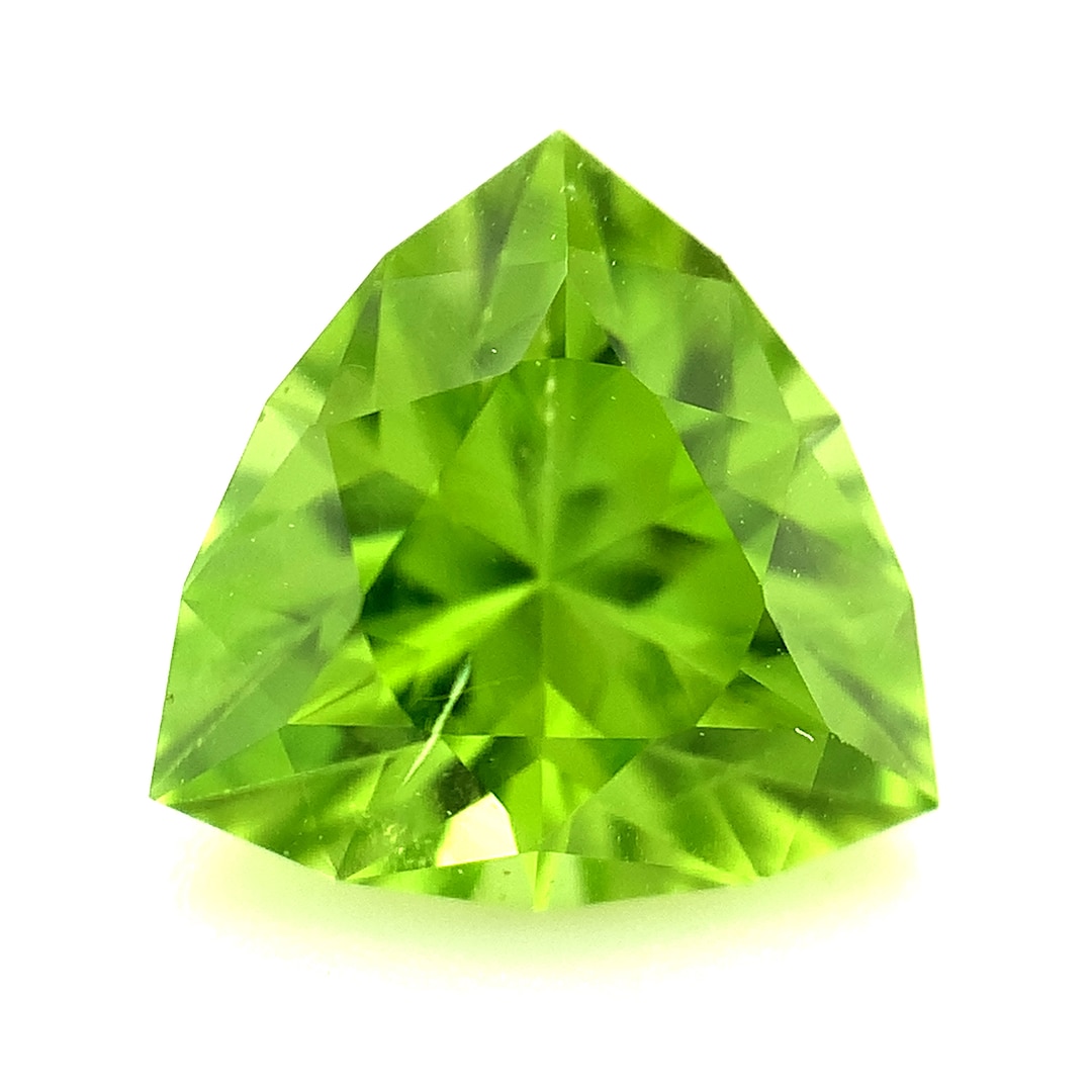 Percision Cut Peridot Trilliant 2.29ct by Gemestonia • Ethnically Mined ...