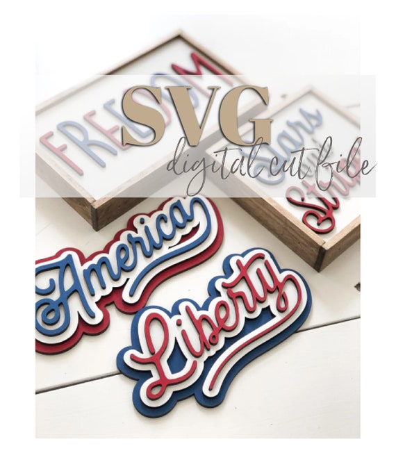 Patriotic SVG Files / PATRIOTIC BUNDLE / America / Glowforge / - Etsy