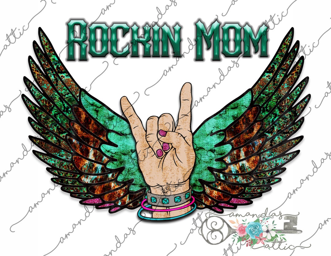 Rockin Mom Momma Mother Mama Mother's Day PNG Digital Download ...