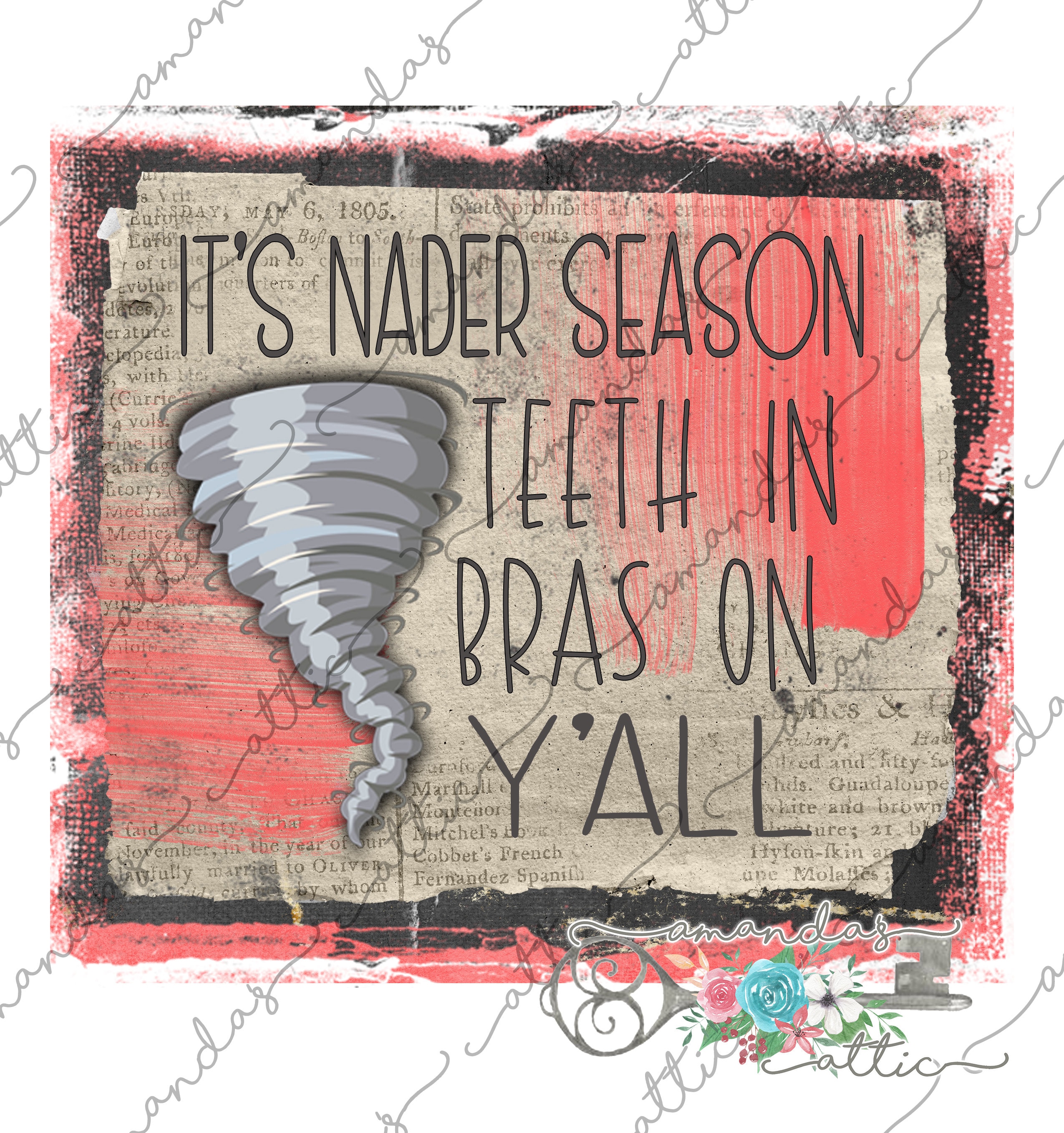 Nader Season Tornado Twister Teeth Bra PNG Digital Download Sublimation ...