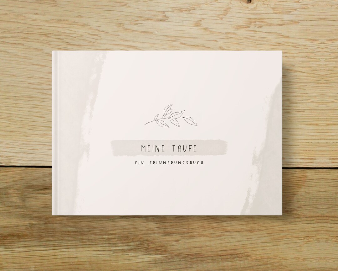 Taufalbum | Taufbuch - Meine Taufe | Erinnerungsalbum zur Taufe ...