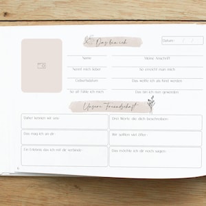 Freundebuch für Erwachsene | Freundebuch schlichtes Design ...