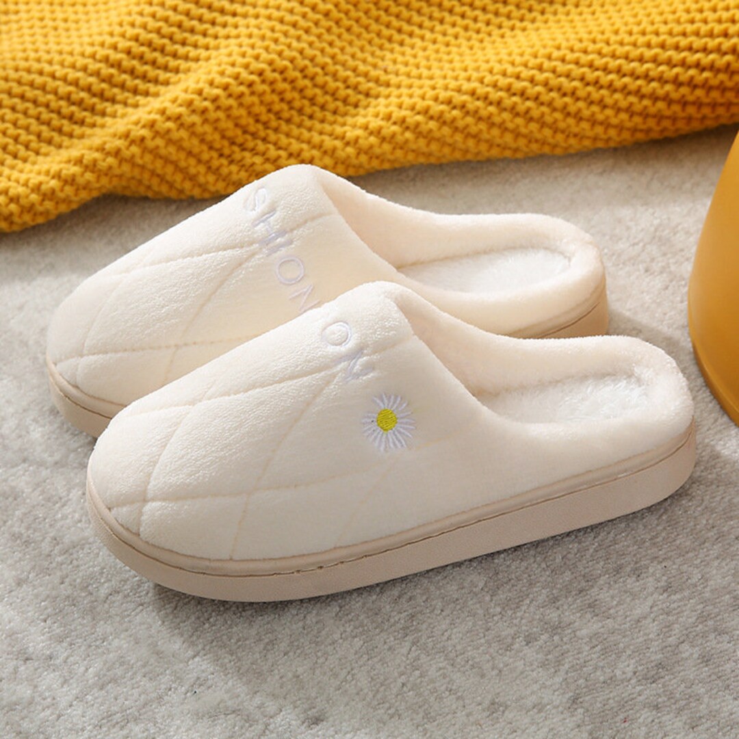 Women's Velvet Winter Fluffy Indoor Shoes House Scuff Slippers for ...