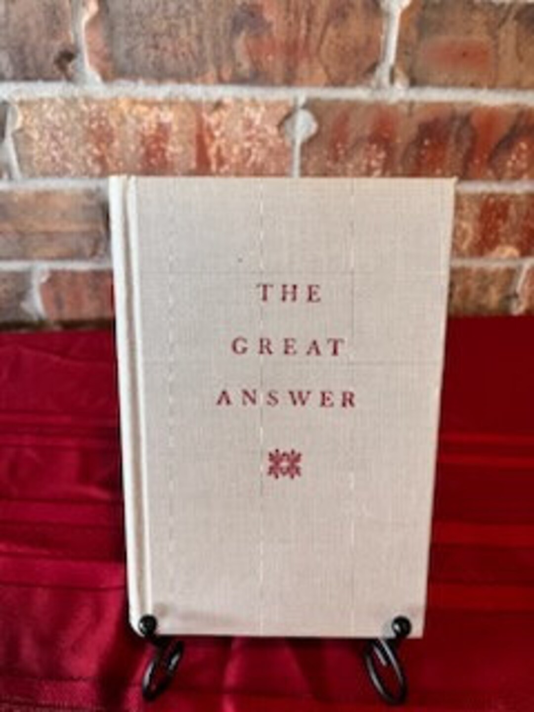 The Great Answer by Margaret Runbeck 1944 Hard Back Book Some Yellowing ...