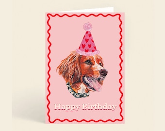 Black Cocker Spaniel Greeting Birthday Card - Etsy