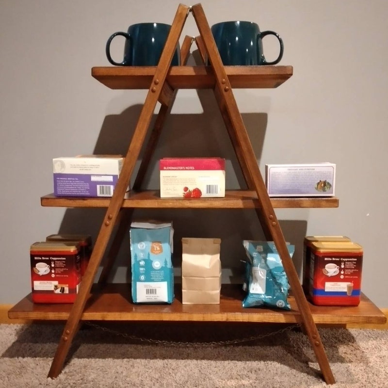 Wooden Ladder Shelf - Etsy