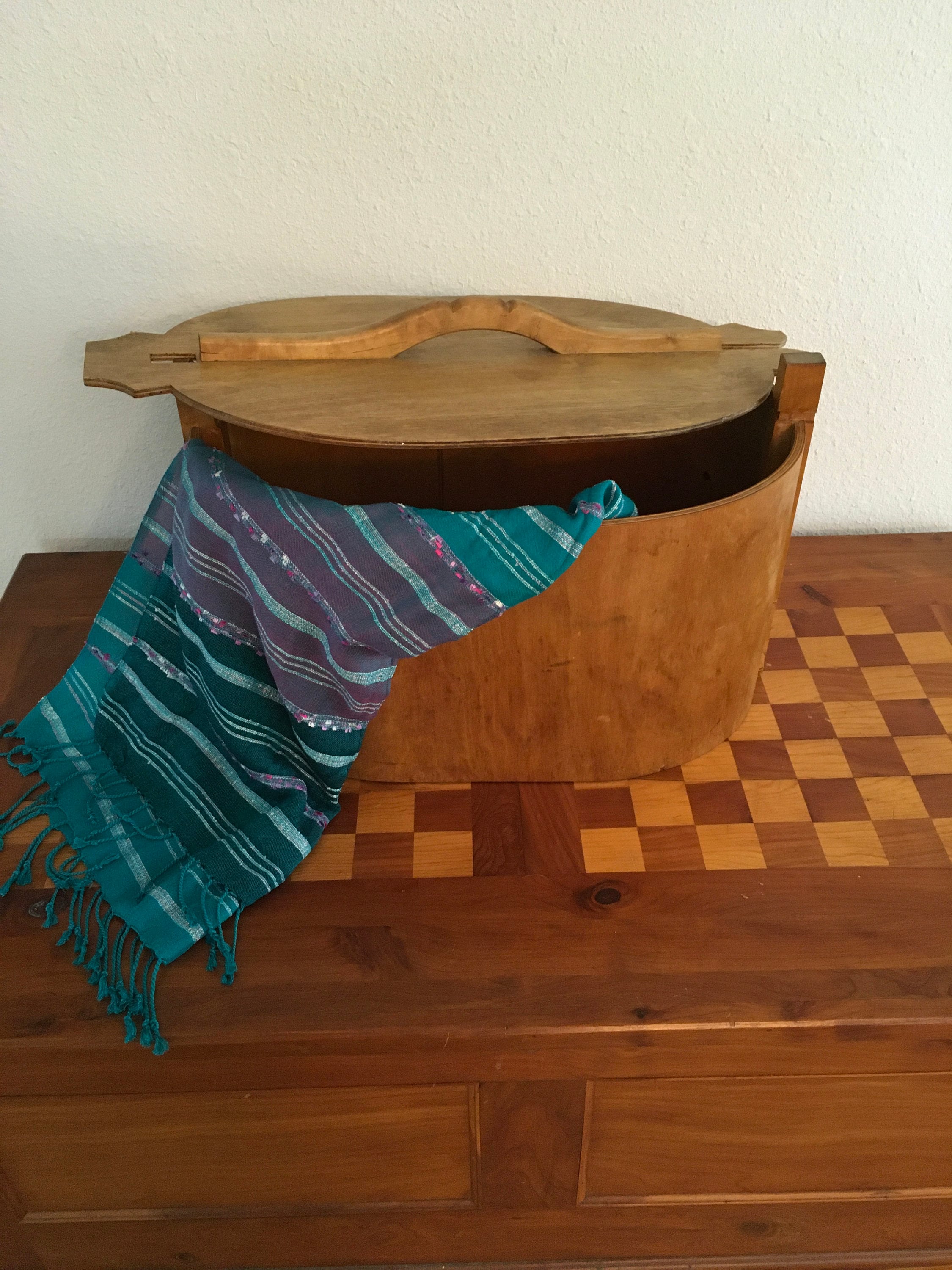 Vintage Scandinavian Wooden Tine Box | Etsy