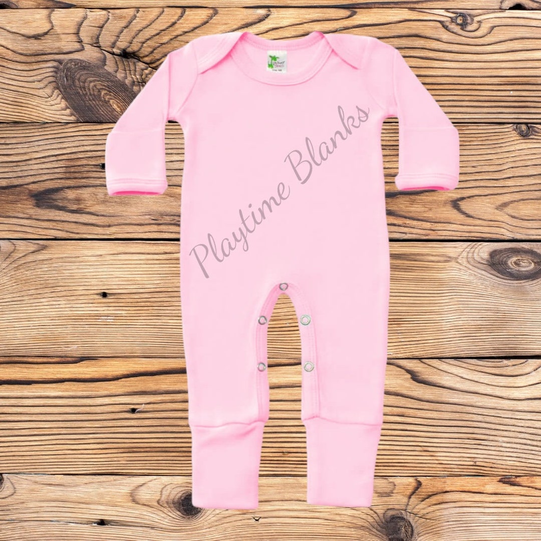 Sublimation Blanks- Infant- Pink Pajamas With Mittens and Footies-65% ...