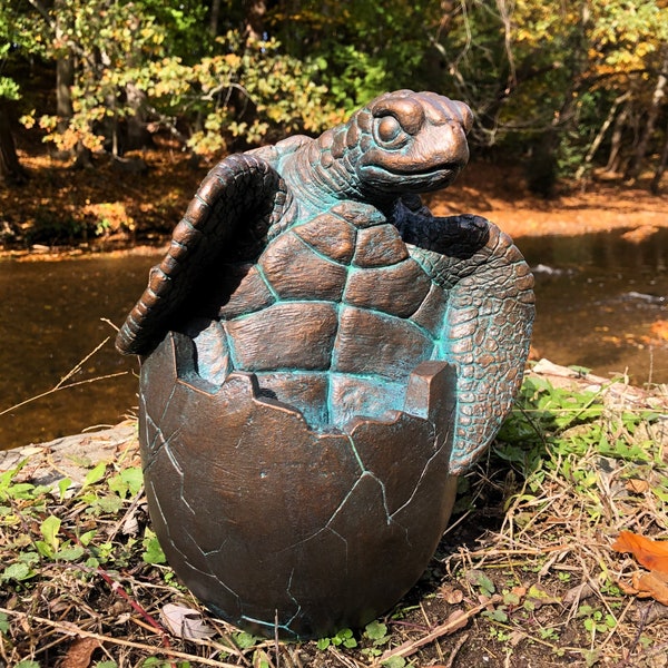 Large Garden Turtle Statue - Etsy