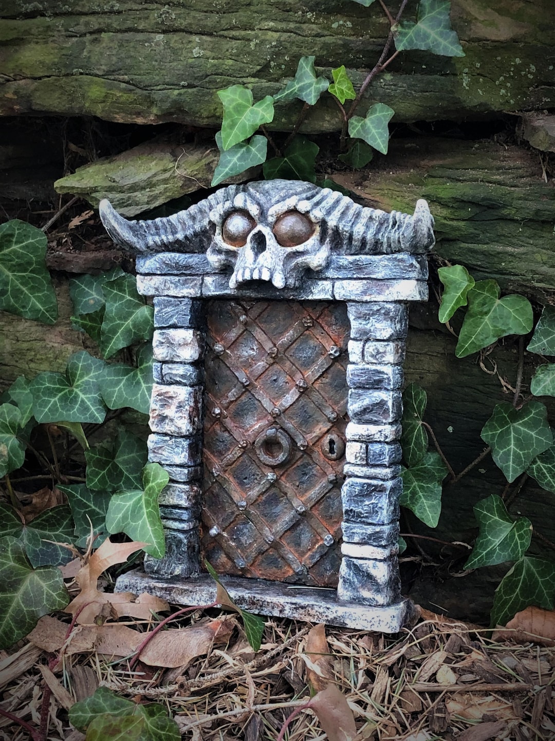 Scary Fairy Door / Goblin Door / Monster Door / Skull Door / - Etsy