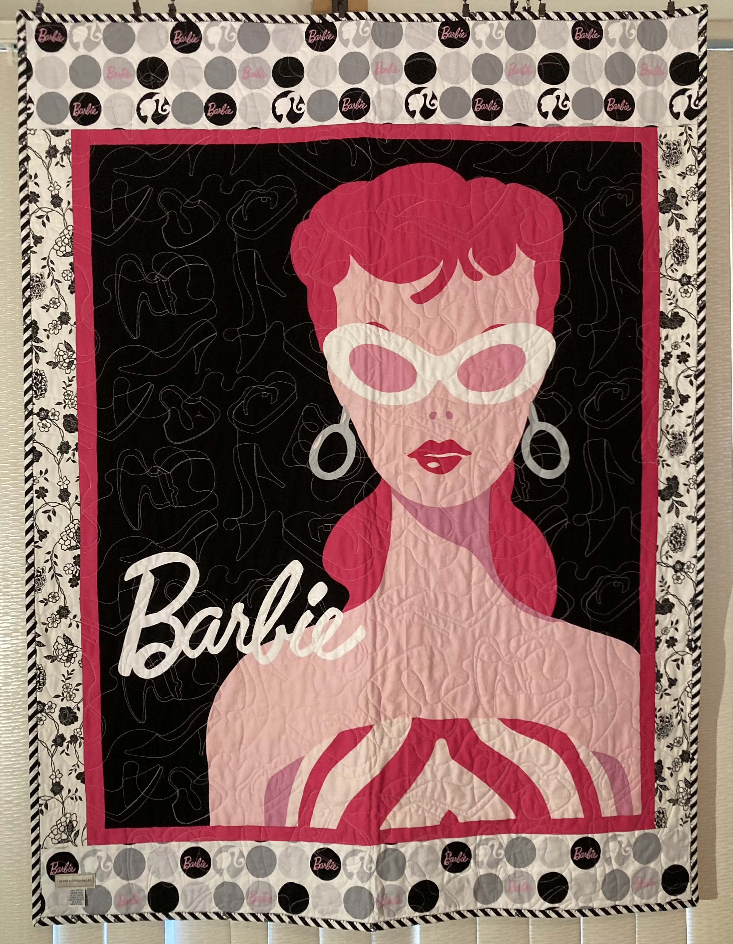 Barbie-02 Quilt, Approx 37 X 50 3197b - Etsy