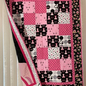 Barbie-02 Quilt, Approx 37 X 50 3197b - Etsy