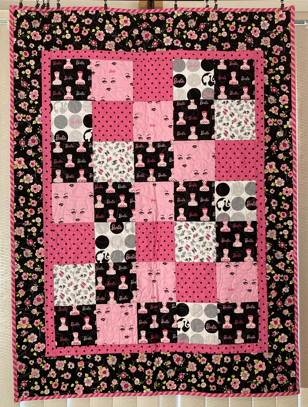 Barbie-02 Quilt, Approx 37 X 50 3197b - Etsy