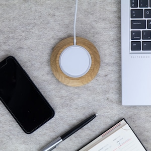 Magsafe Wood Stand, Charging Station for iPhone 12/13/14/15/16, Docking ...
