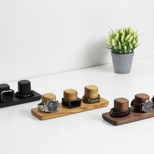 Watch Stand for Multiple Watches Made of Solid Wood, Wristwatch Storage ...