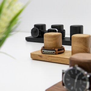 Watch Stand for Multiple Watches Made of Solid Wood, Wristwatch Storage ...