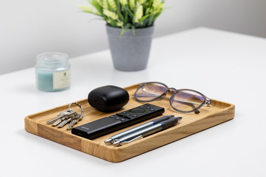 Solid Wood Catchall Tray: Everyday Carry Desk Organizer - Etsy