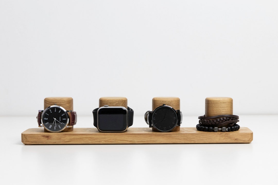 Watch Stand for Multiple Watches Made of Solid Wood, Wristwatch Storage ...