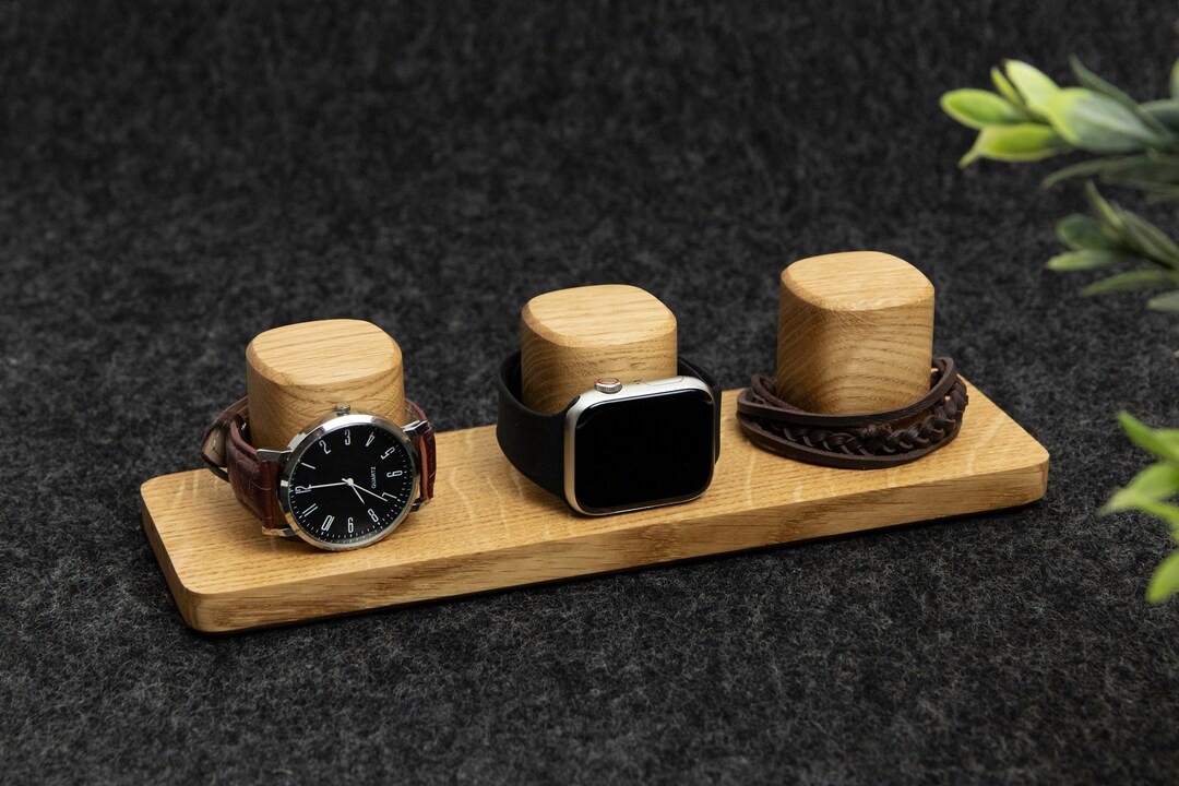Watch Stand for Multiple Watches Made of Solid Wood, Wristwatch Storage ...