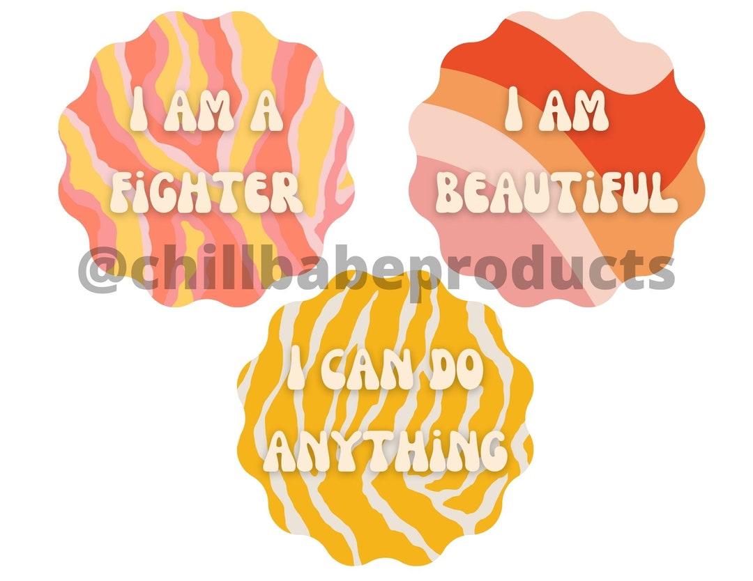 Groovy Affirmation Cards - Etsy