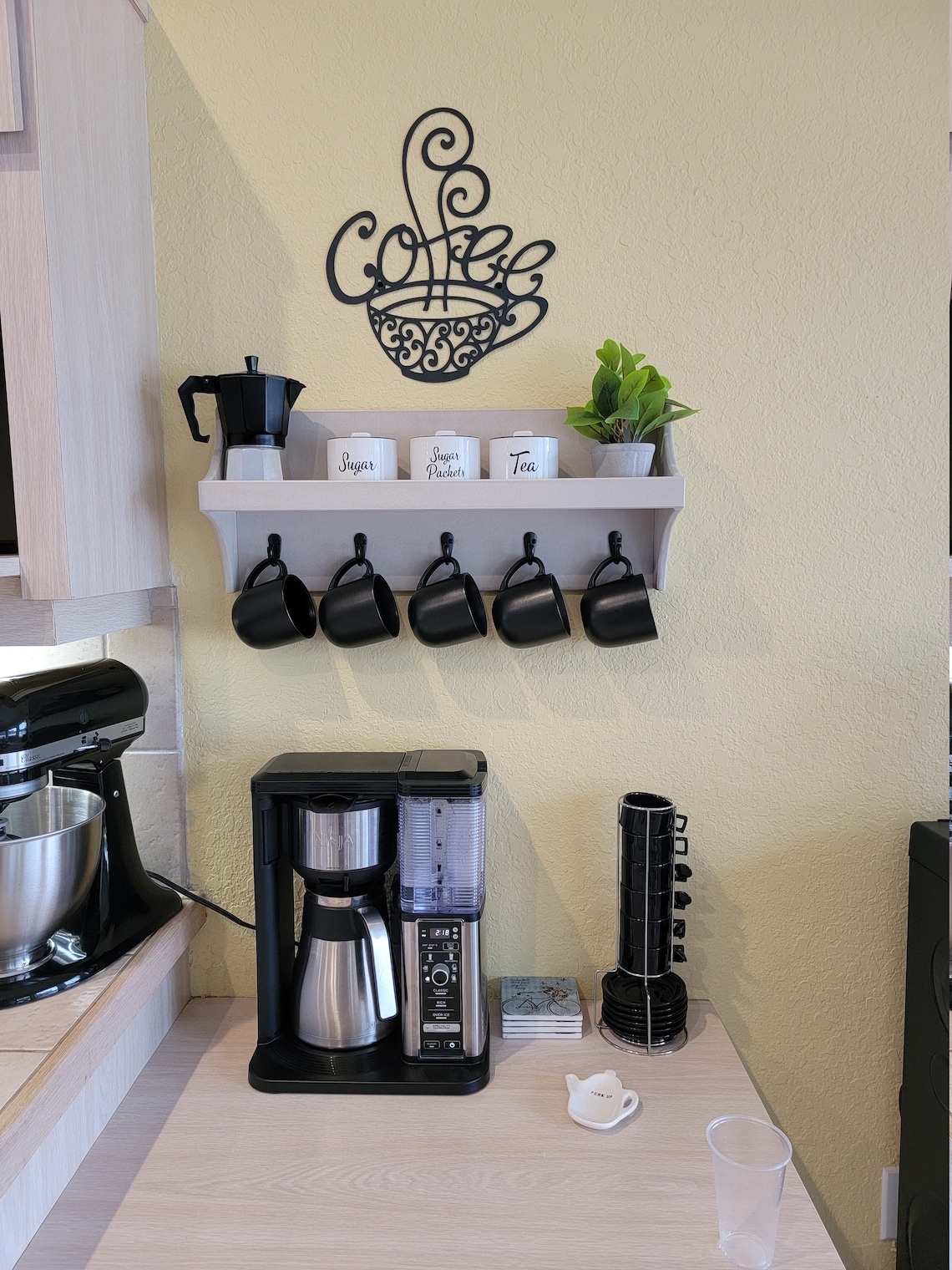 Coffee Bar Shelf - Etsy