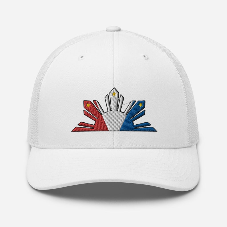 Buddies Filipino Flag Hat, Philippines Embroidered Hat, Vintage ...