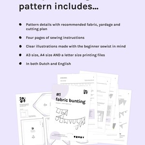 PDF Bunting Sewing Pattern Sew Your Own Bunting Beginner - Etsy