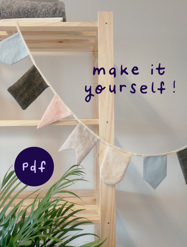 PDF Bunting Sewing Pattern Sew Your Own Bunting Beginner - Etsy