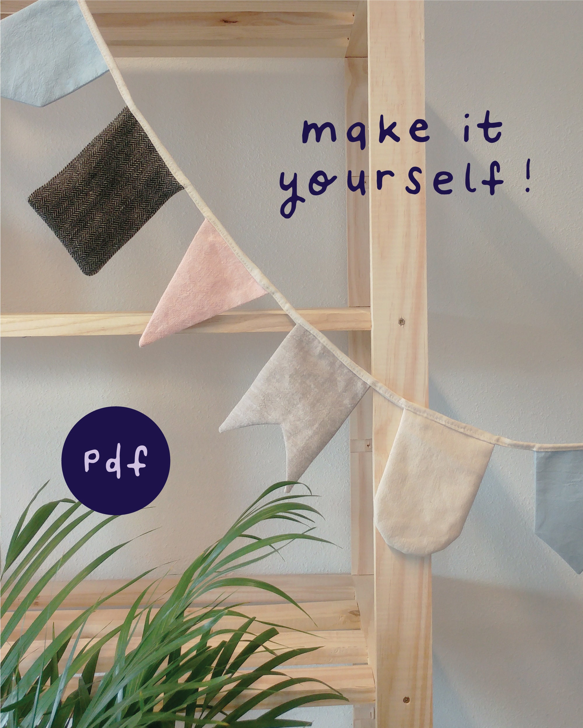 PDF Bunting Sewing Pattern | Sew Your Own Bunting | Beginner Level ...