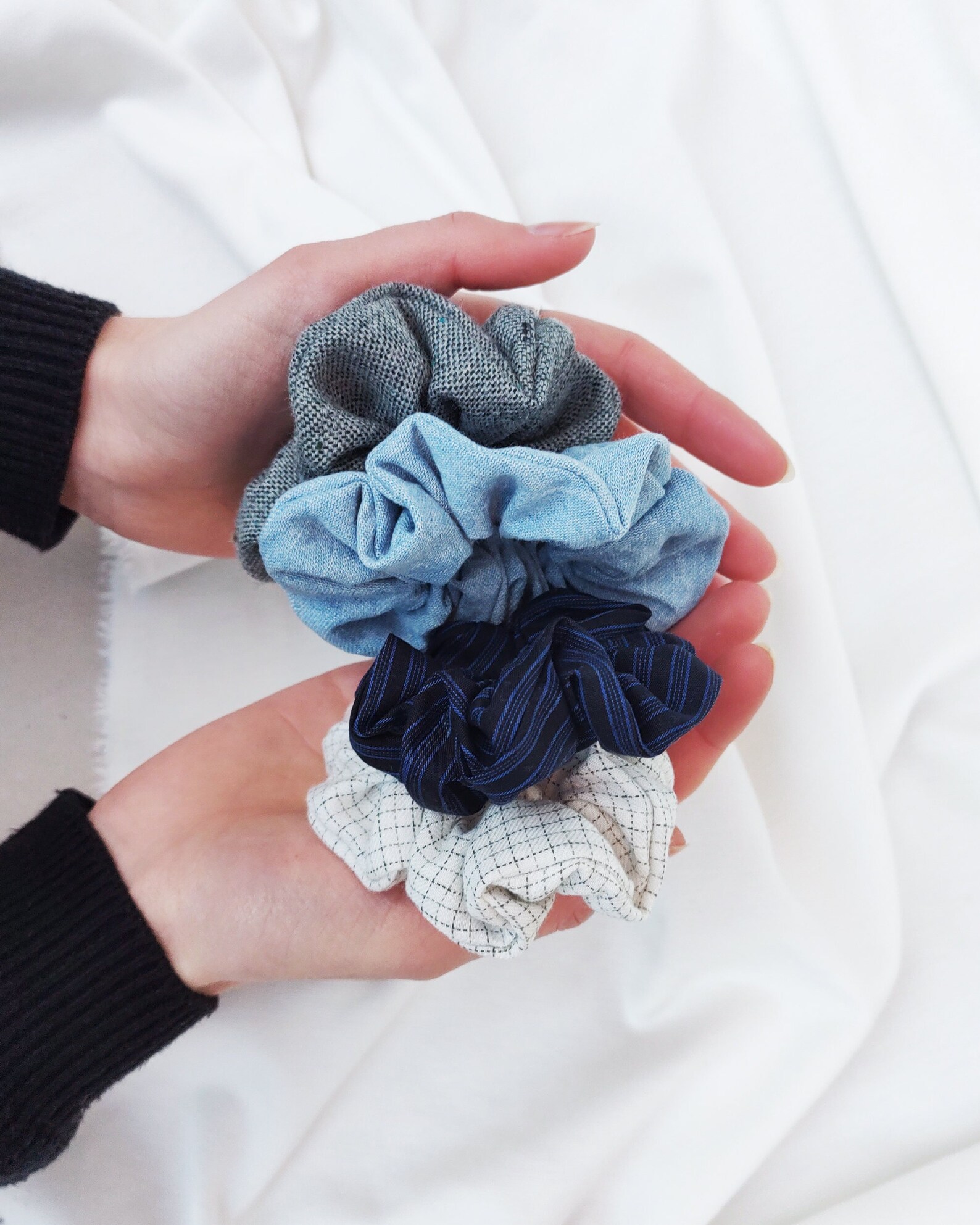 Sustainable Scrunchies Upcycled From Preloved Materials Mix and Match ...