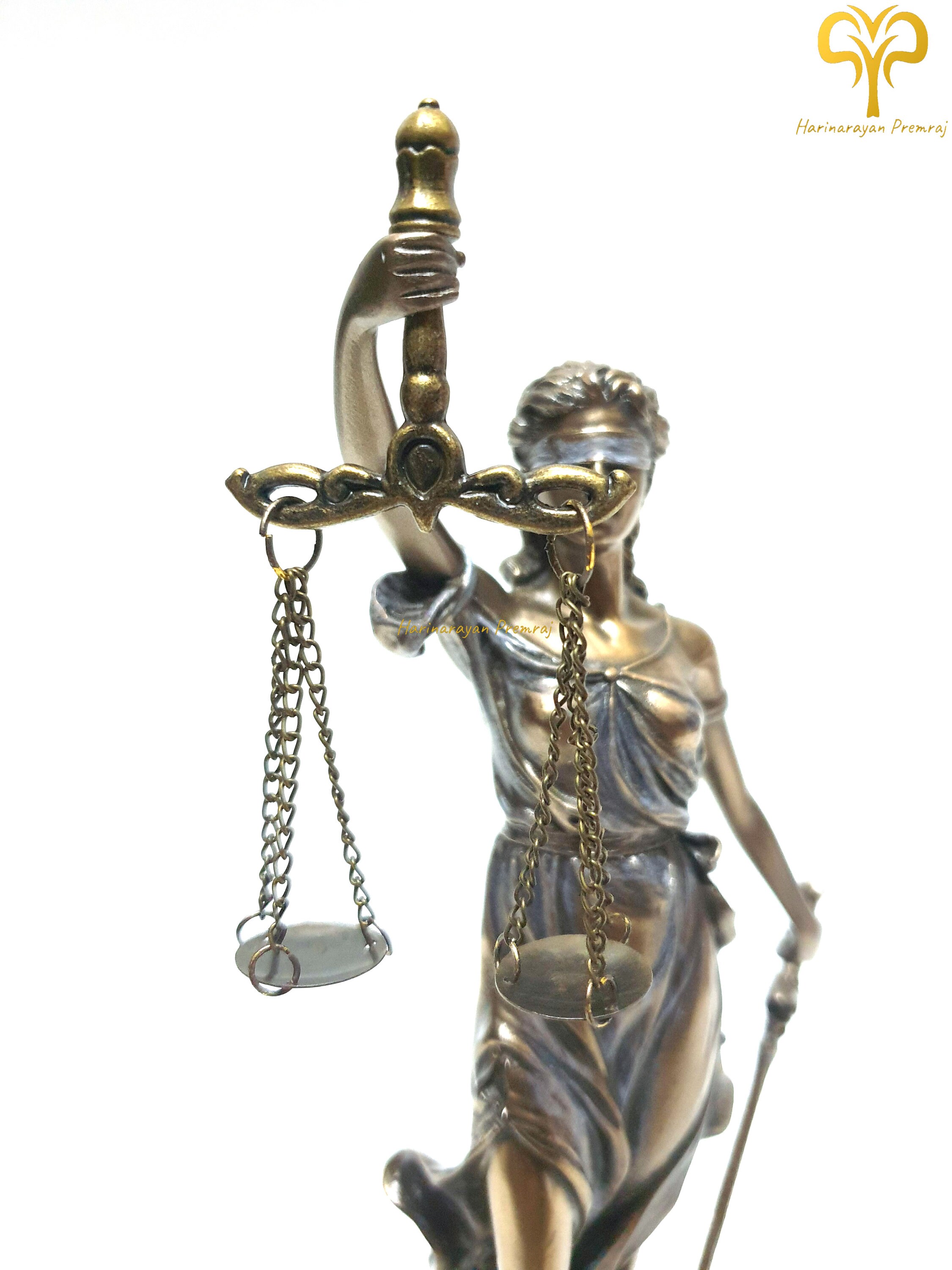 Justice Lady Statue, Virtues of Justice Greek, 8.1" Inch, Roman Symbol ...