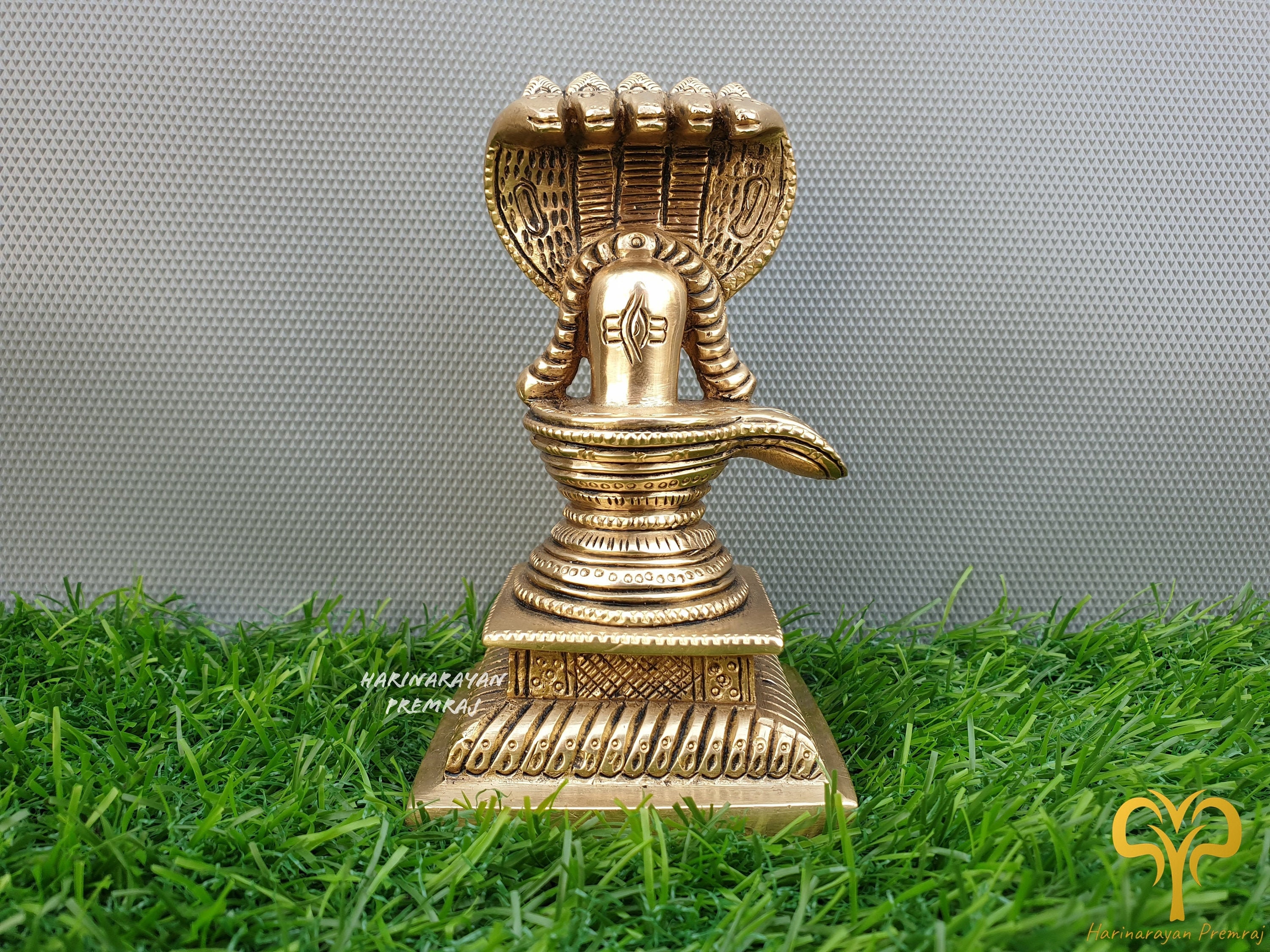 Brass Shiv Ling, Shivling With Sheshnag, 4.8" Inch, Lord Shiva ...