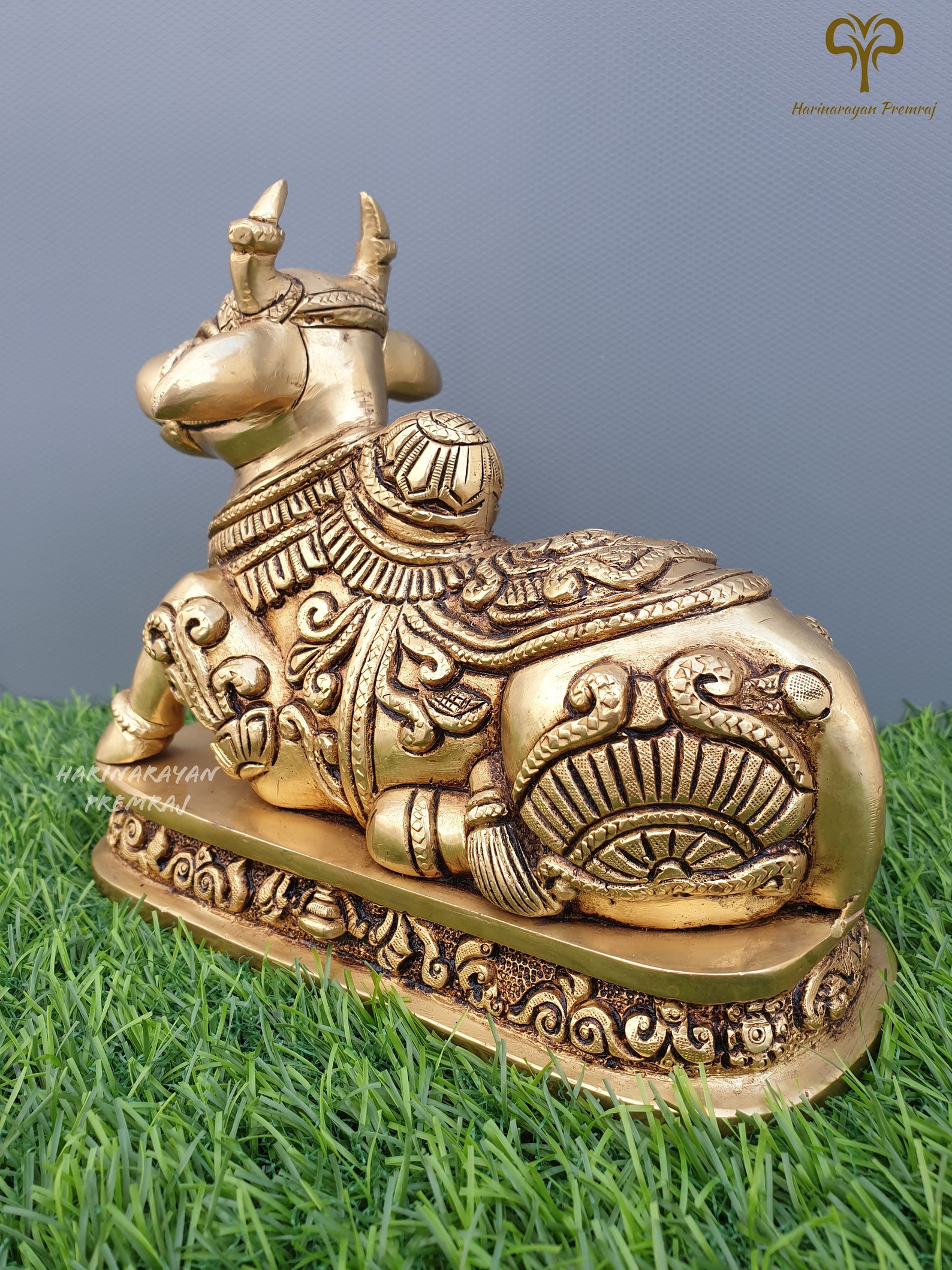 Brass Nandi Statue Nandi Cow Statue 7.5 Inch - Etsy