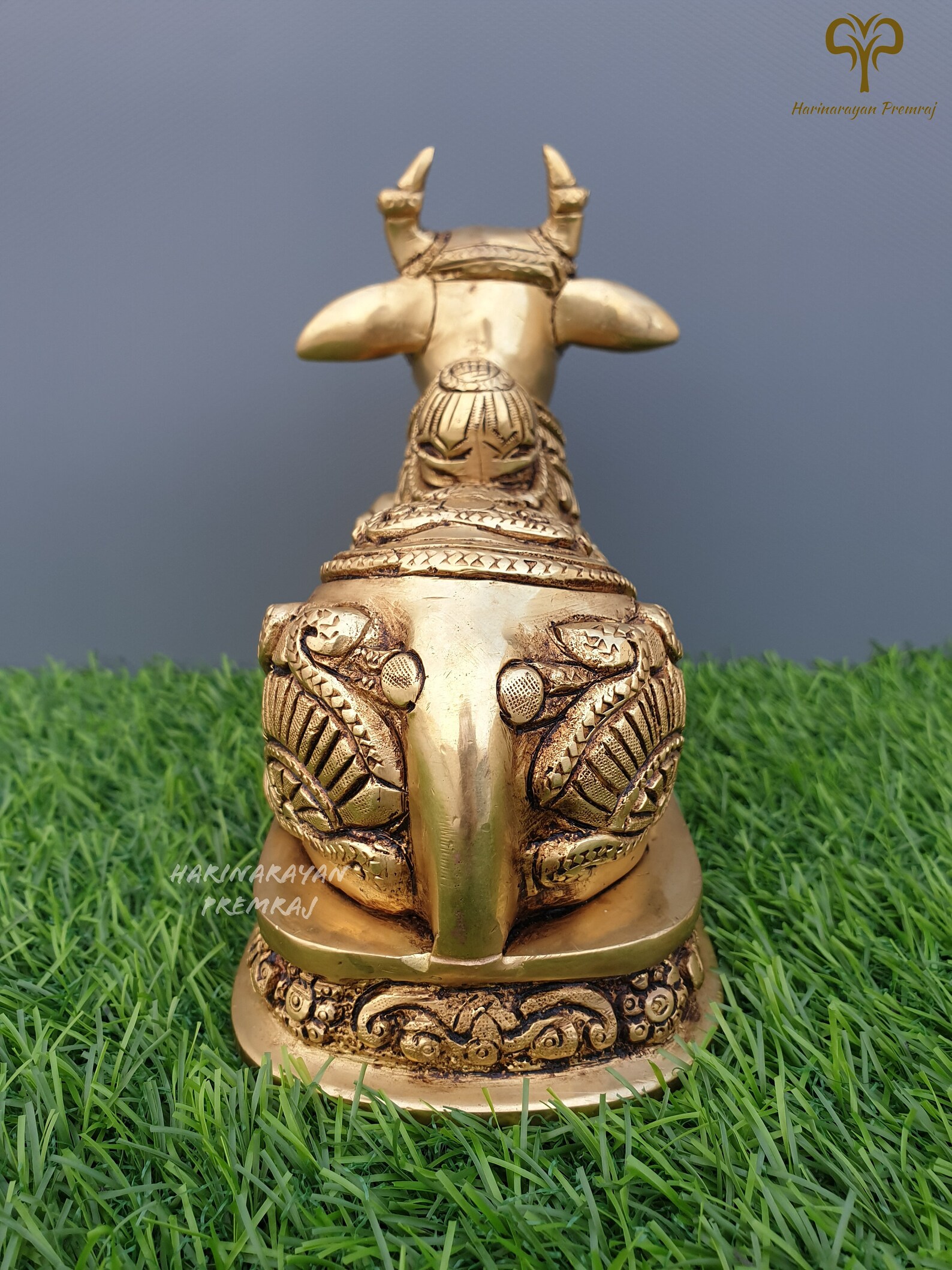 Brass Nandi Statue Nandi Cow Statue 7.5 Inch - Etsy