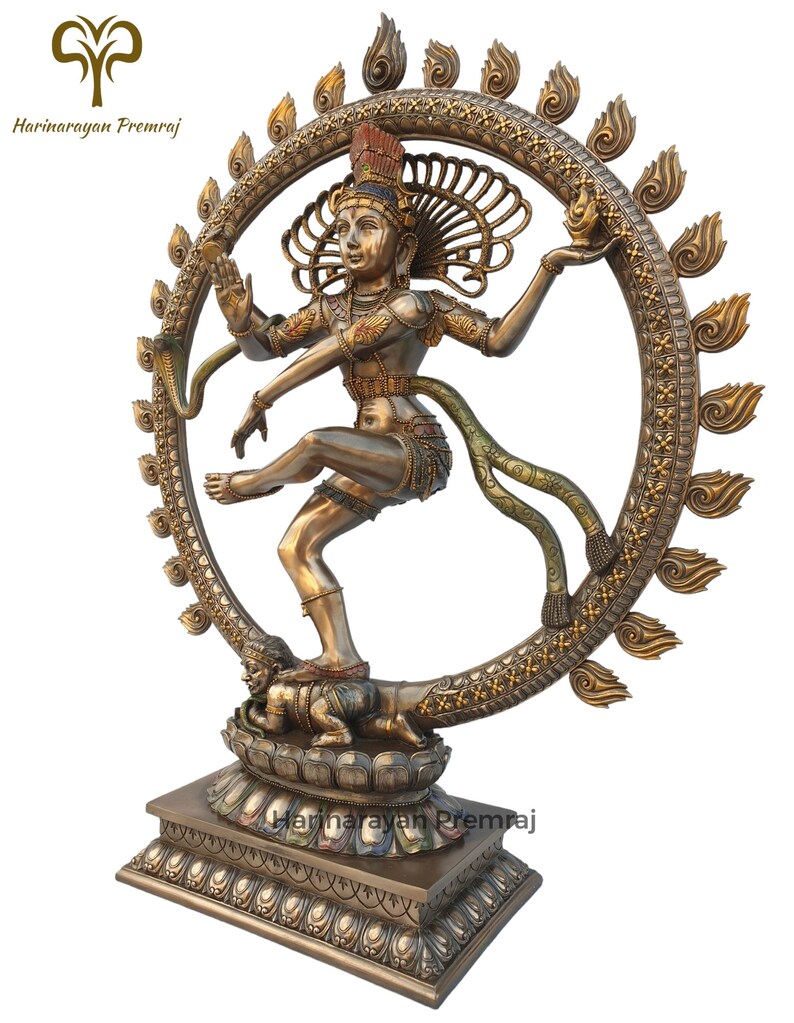 Big Shiva Nataraja Statue, 66CM Large Bonded Bronze Lord Shiva Dancing ...