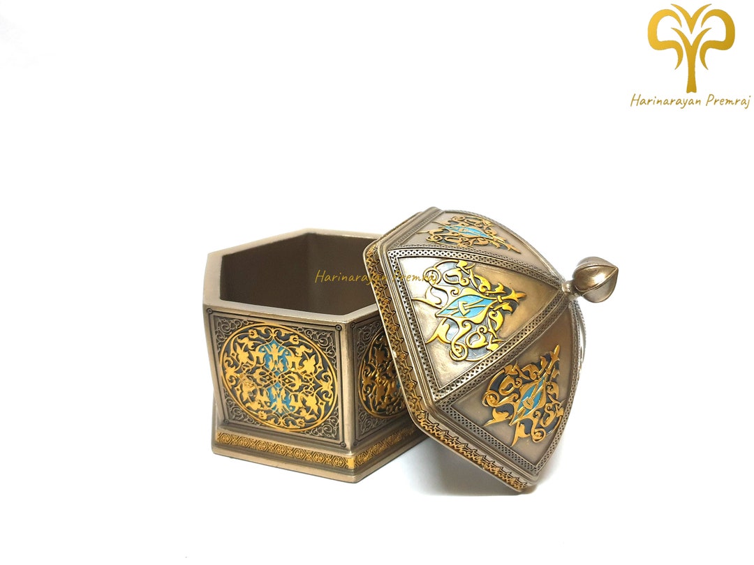 Mooie snuisterij doos, gebonden brons, sieraden doos, unieke doos, ring ...