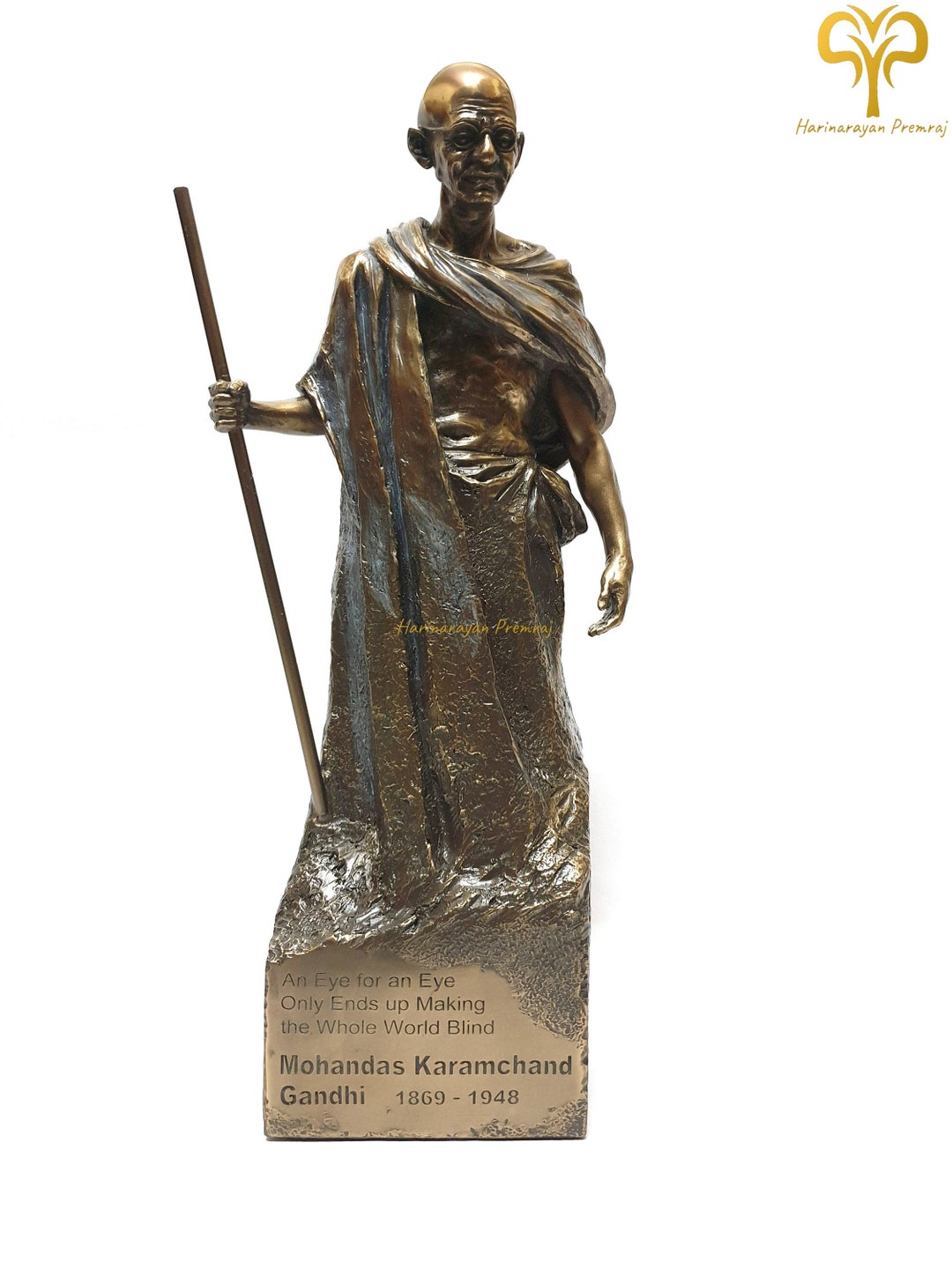 Mahatma Gandhi Statue • 11.4" Inch • Bonded Bronze Statue • Mohandas ...