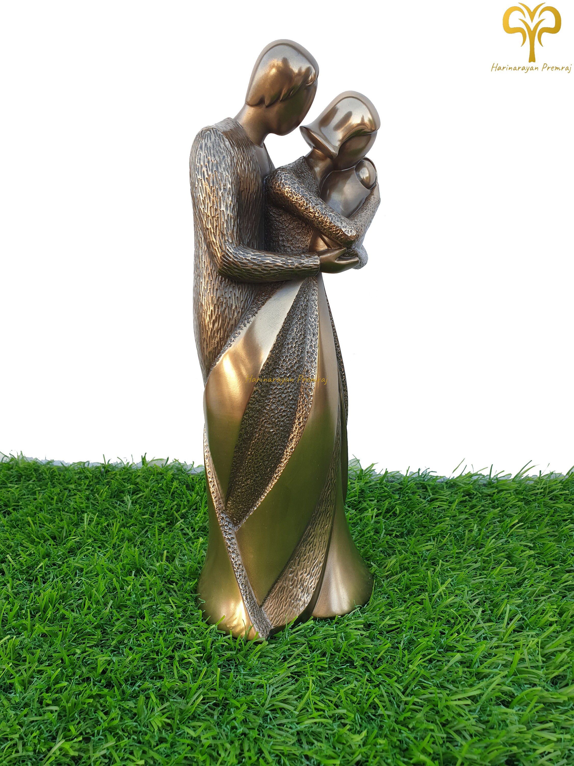 Happy Family Statue 9 Inch Three Family Parents With | Etsy