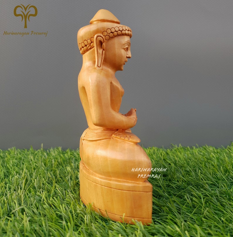 Wooden Mahaveer Swamy Idol 15.5CM Handcarved Mahavir - Etsy
