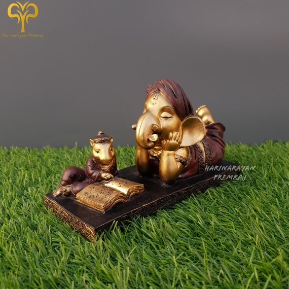 Baby Ganesha Statue 19 CM Lord Ganesh Idol Handpainted | Etsy