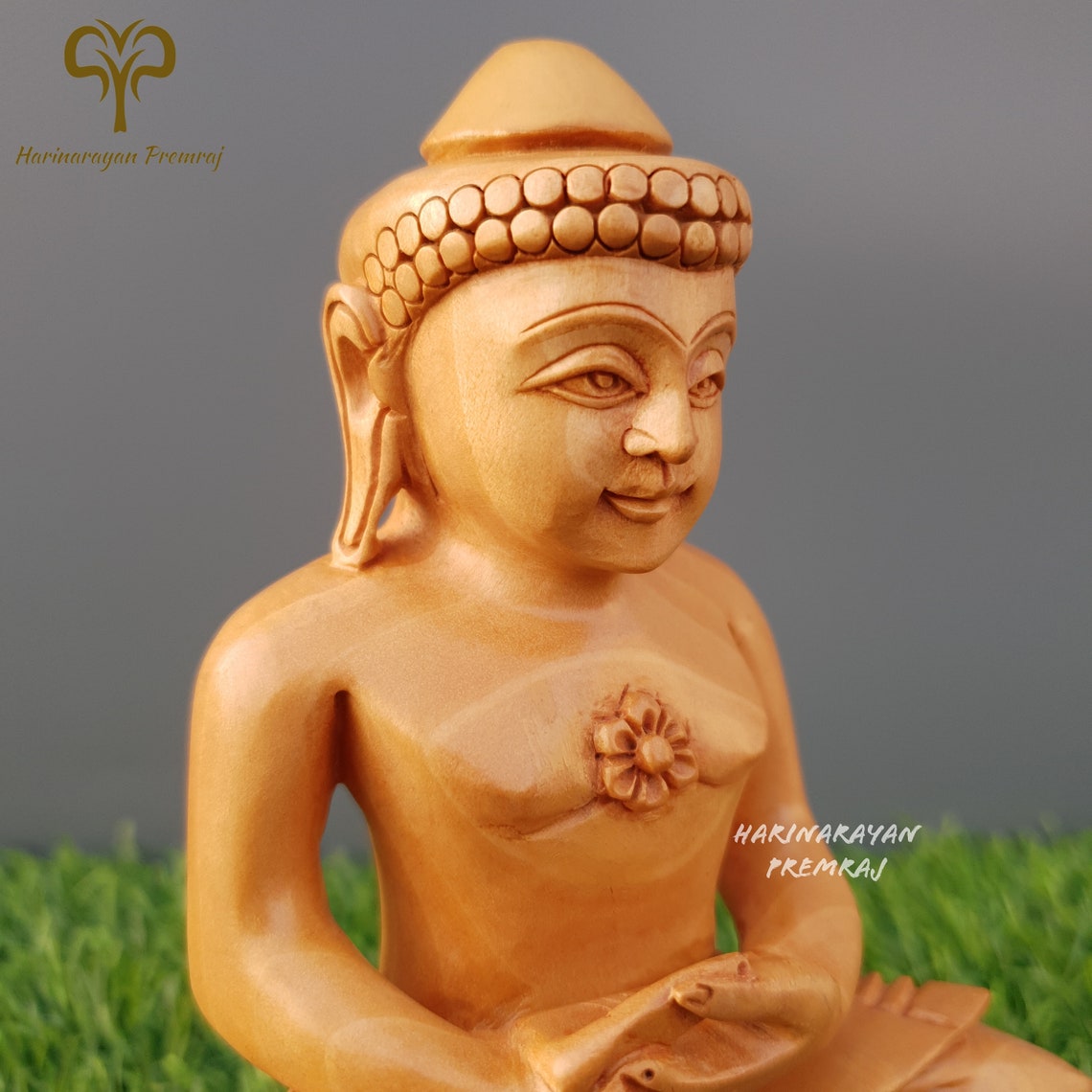 Wooden Mahaveer Swamy Idol 15.5CM Handcarved Mahavir | Etsy