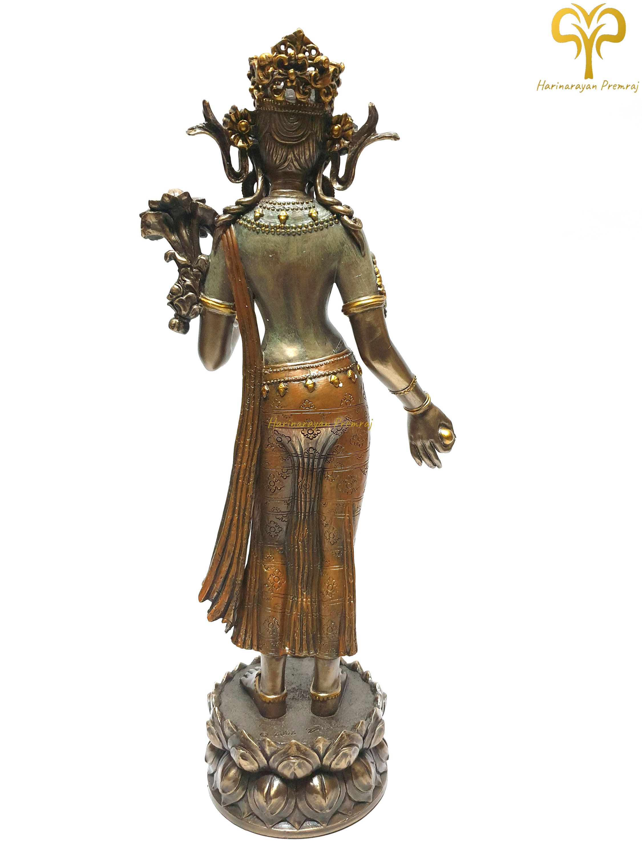 Tara Statue Standing Tara Statue 12 Inch Tibetan | Etsy