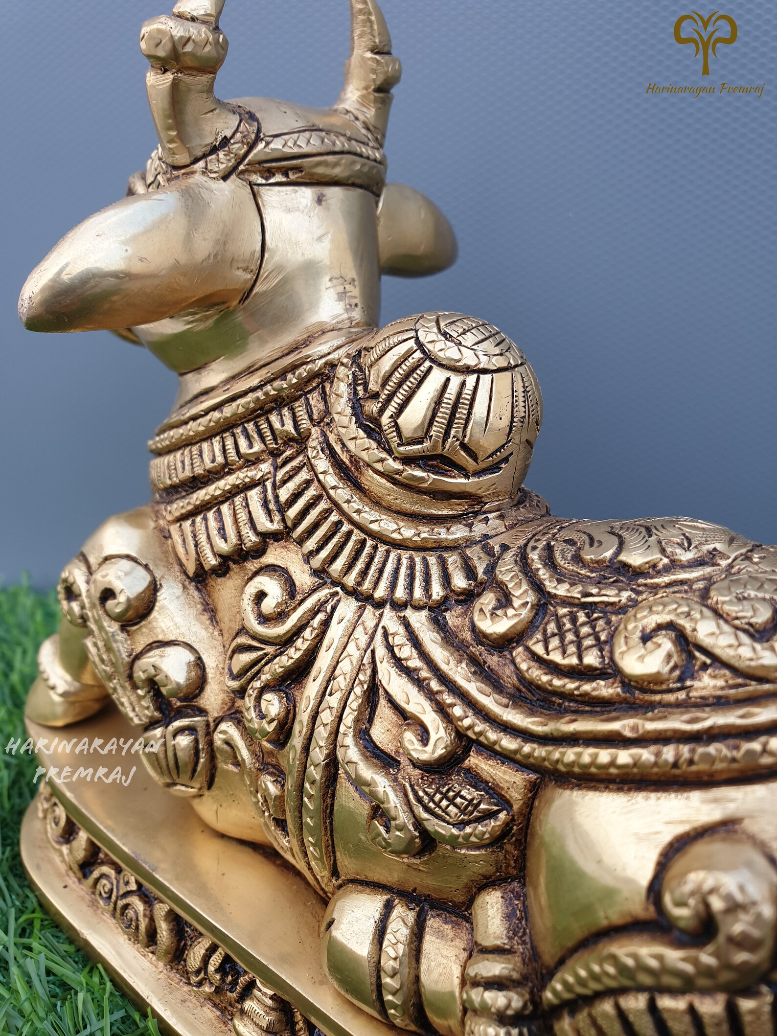 Brass Nandi Statue Nandi Cow Statue 7.5 Inch - Etsy