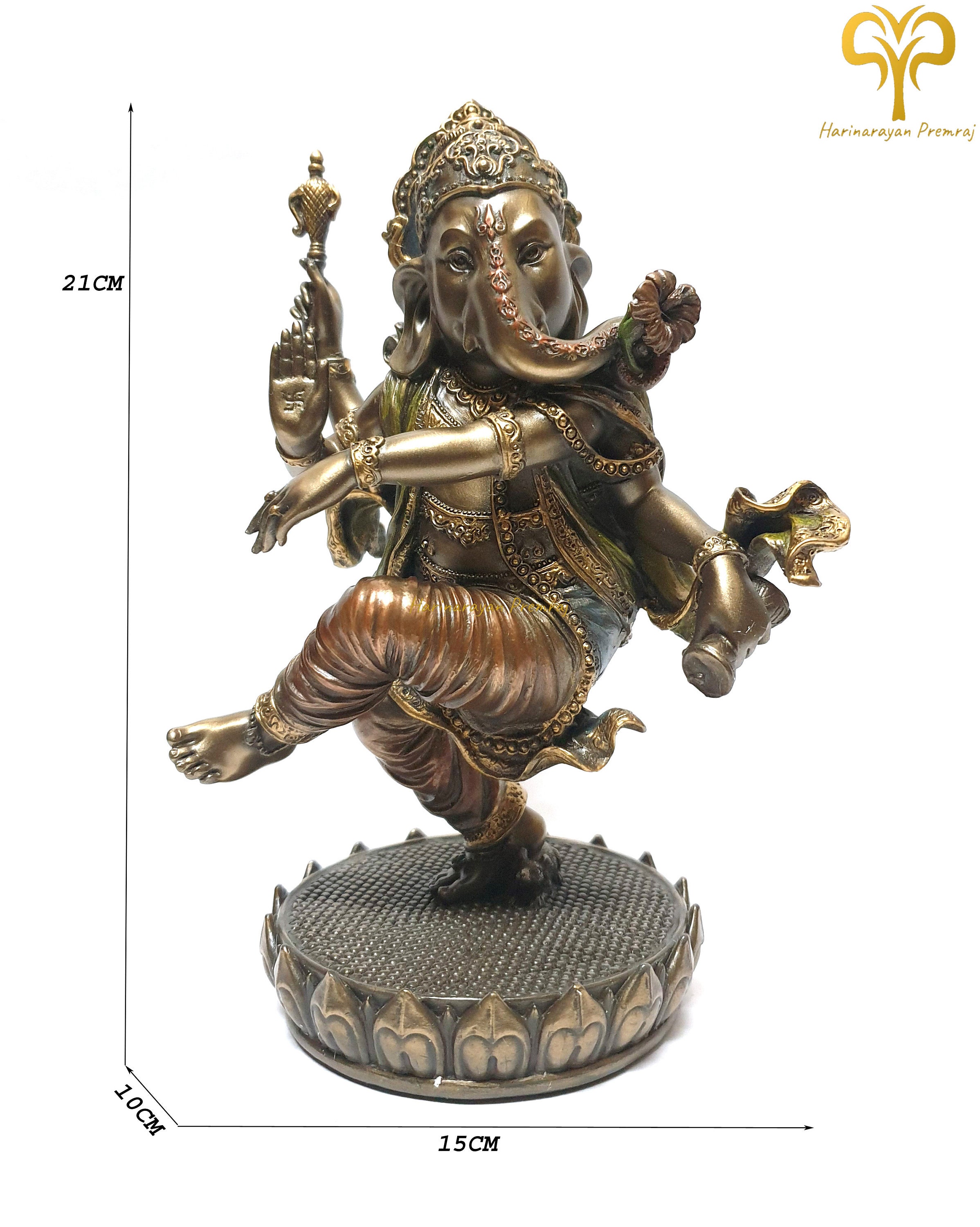 Dancing Ganesha Statue 8.2 Inch Lord Ganesha Statue | Etsy