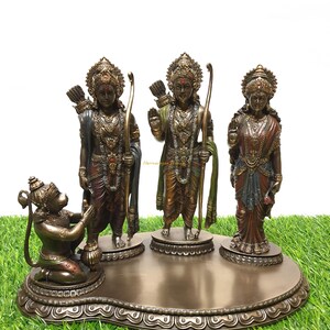 Ramdarbar Statue, 8 Inches, Lord Hanuman, Lord Rama, Lord Lakshman ...