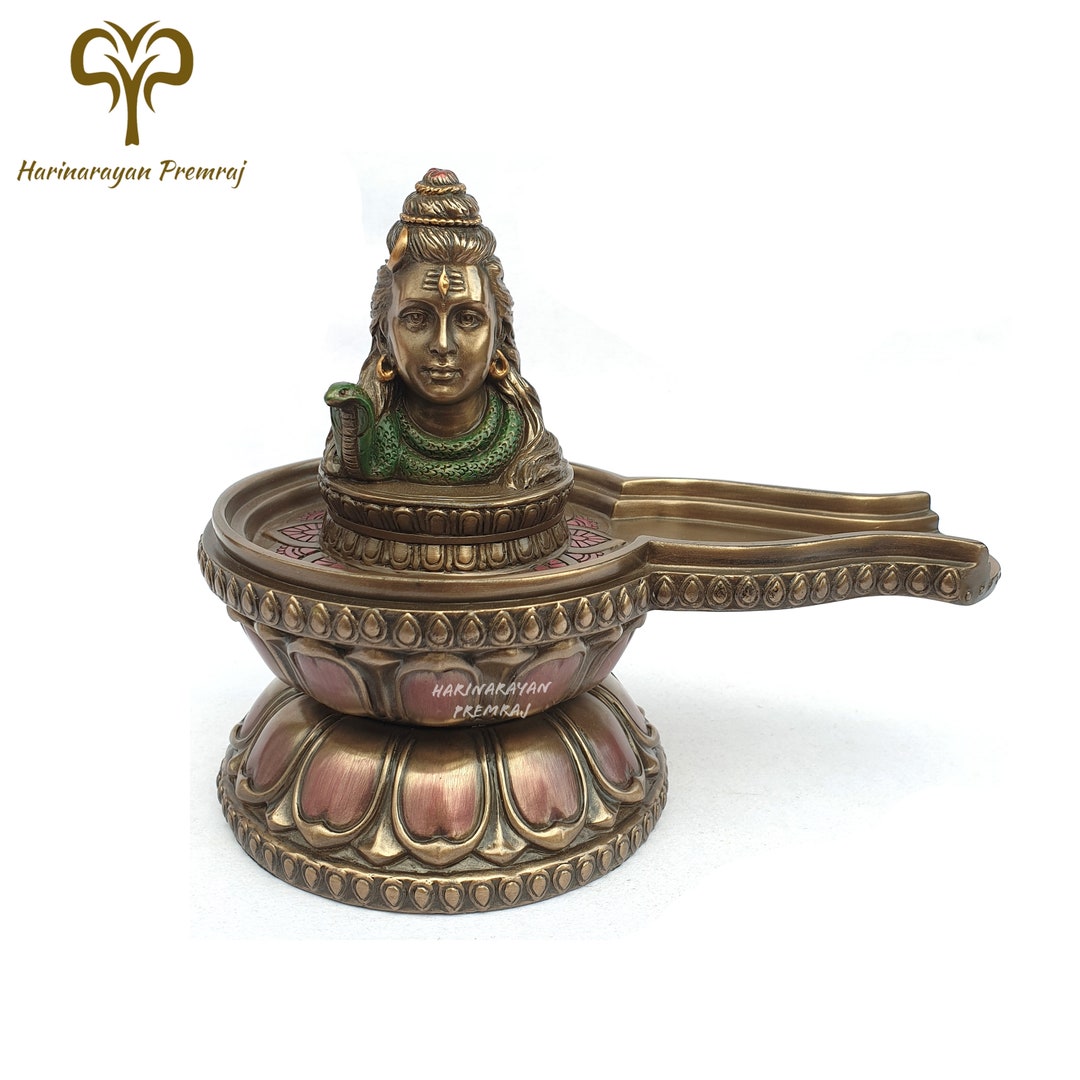 Buy Lord Shiva Linga Statue, 15CM Shiva Lingam Idol in Bonded Bronze ...