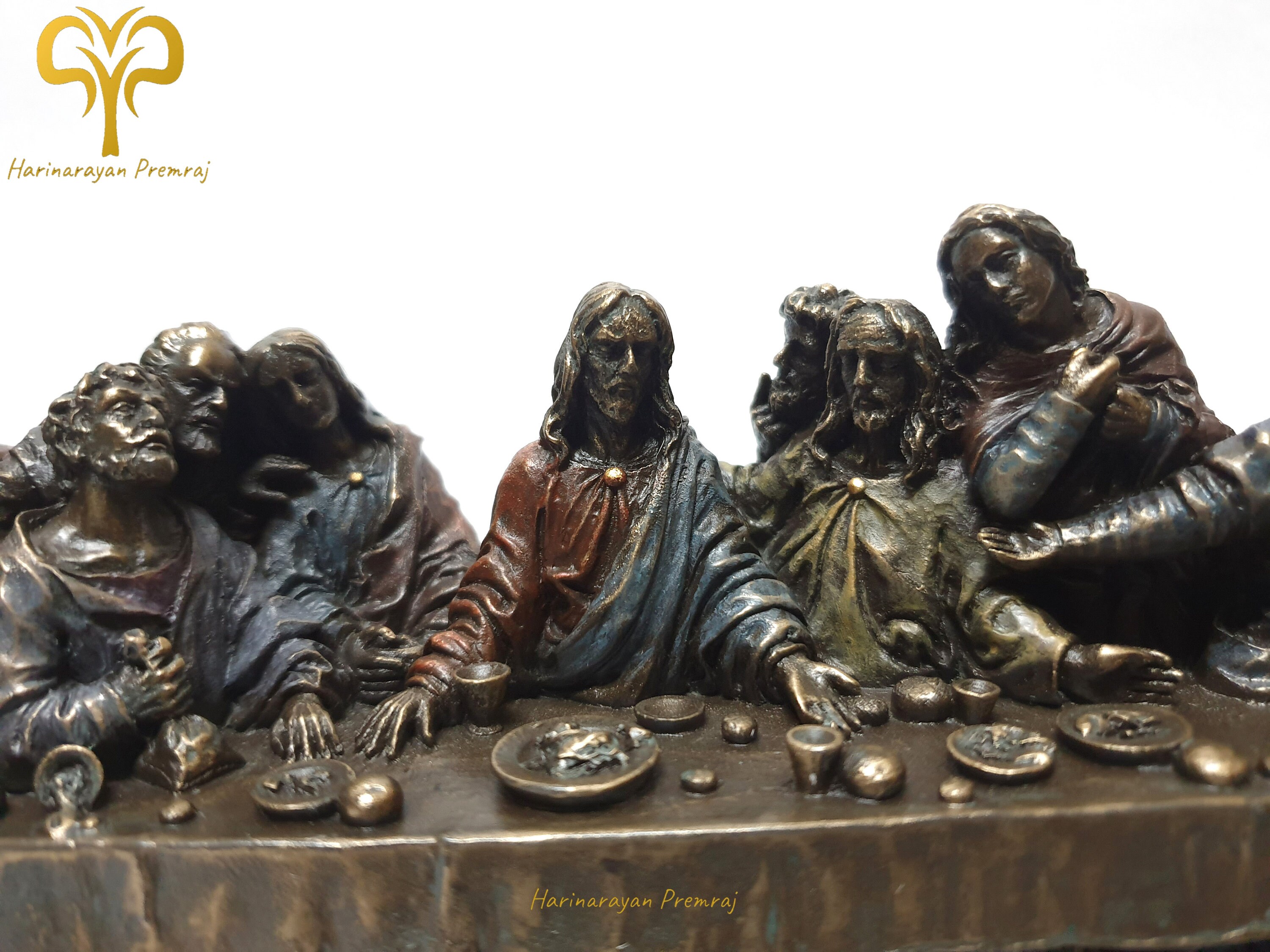 Last Supper Statue Jesus Last Supper Jesus Last Dinner The Etsy