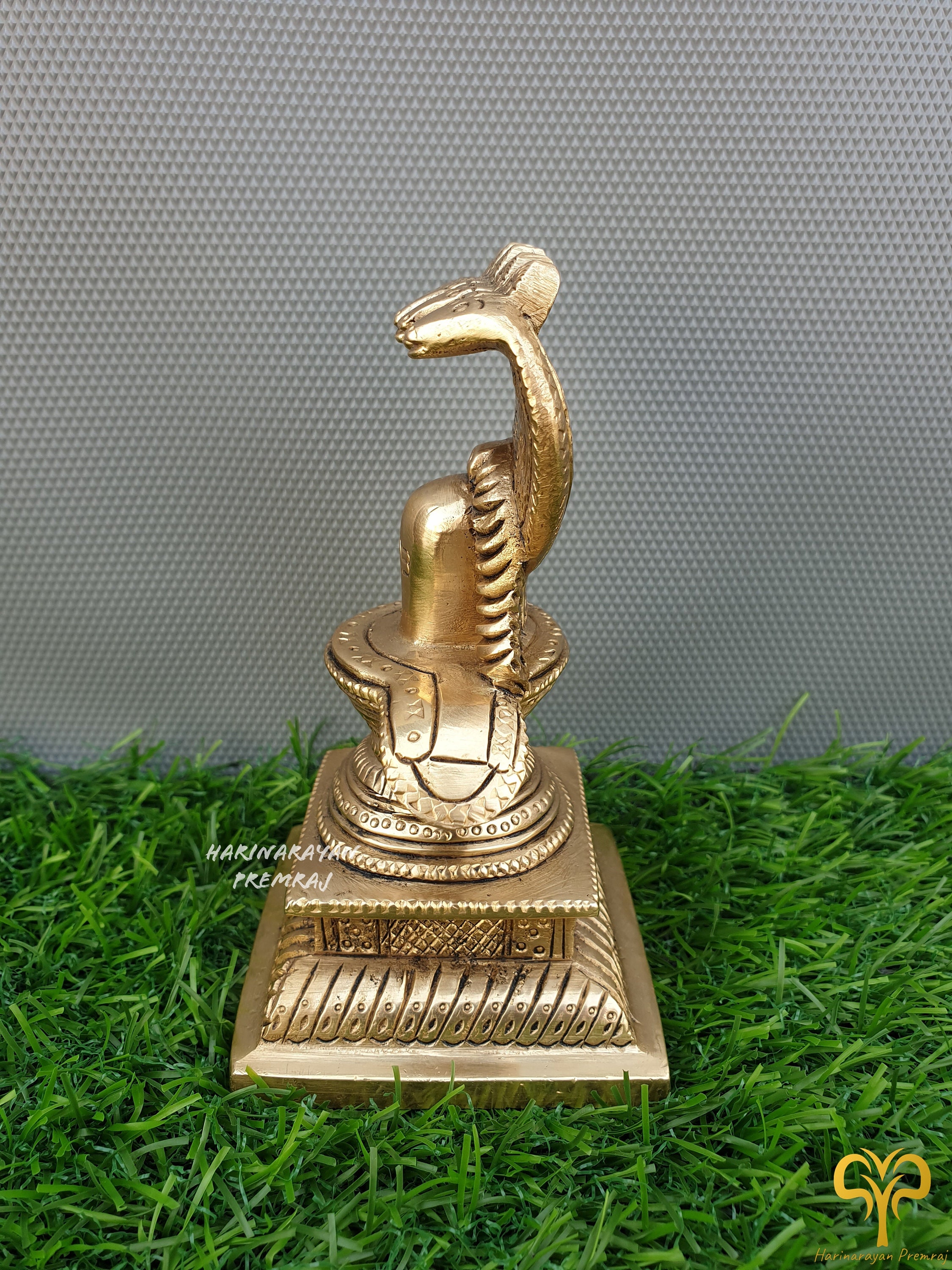 Brass Shiv Ling Shivling with Sheshnag 4.8 Inch Lord | Etsy