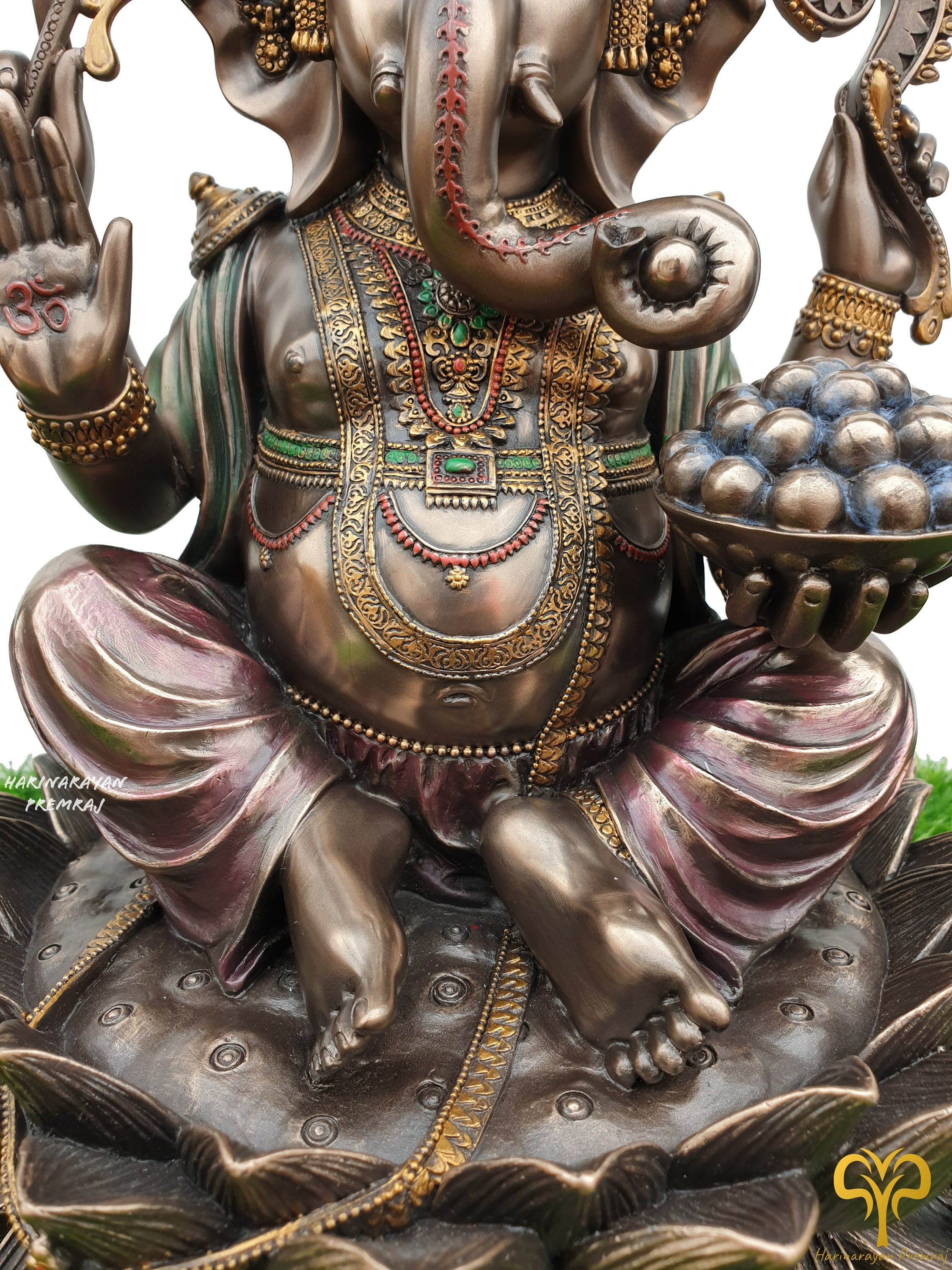 Ganesha Statue 31 CM Bonded Bronze Lord Ganesha Idol on - Etsy Singapore