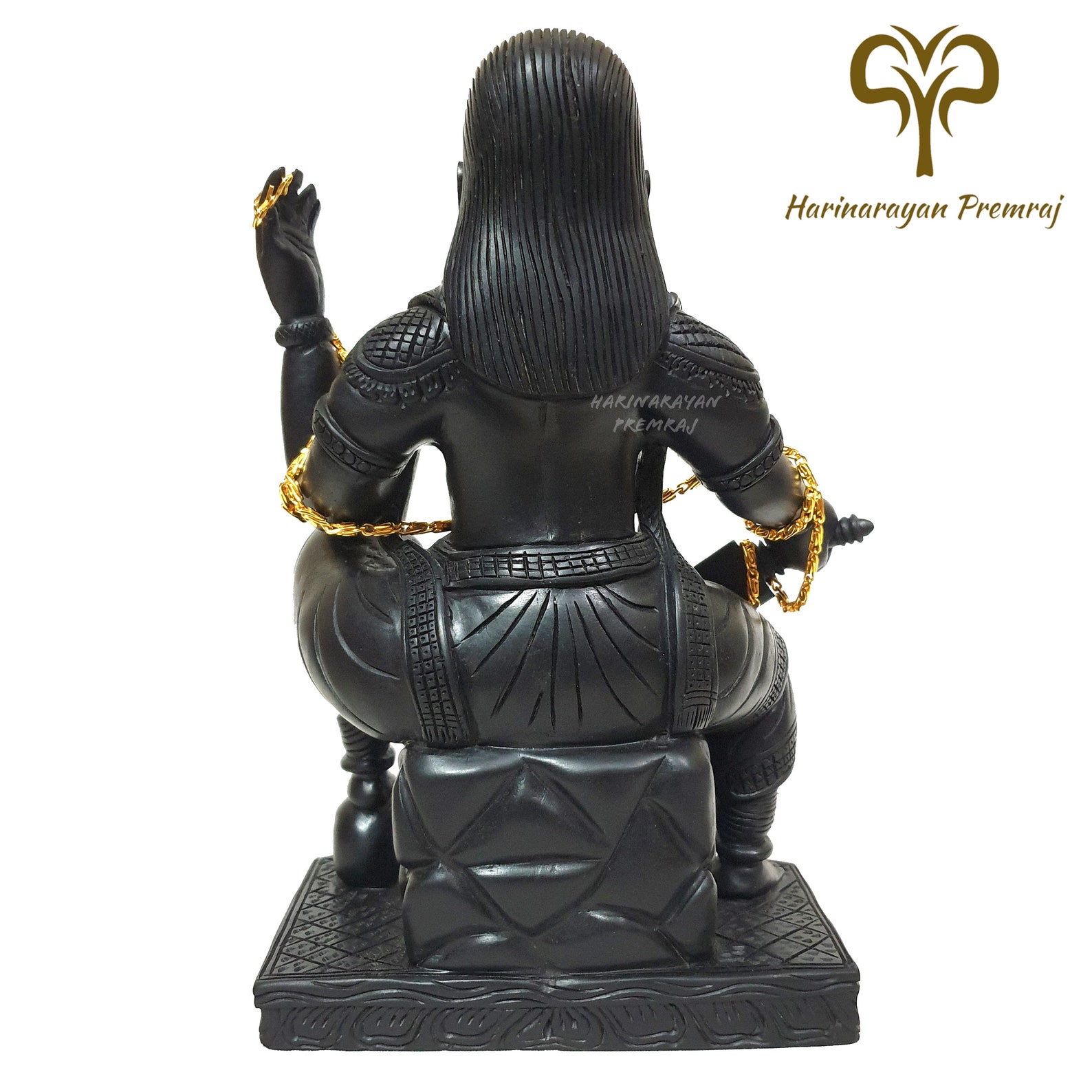 Lord Karuppanna Swamy in Karungali Ebony Wood, 23CM Karuppu Sami, South ...